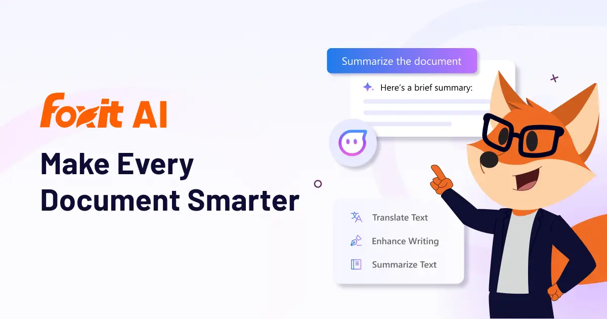 Foxit AI - Powerful AI Solutions to Enhance Workflows