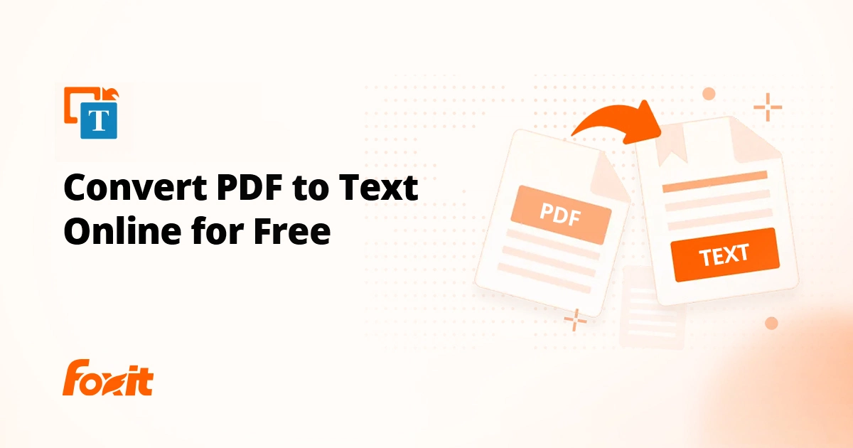 Free Online PDF to Text Converter | Foxit