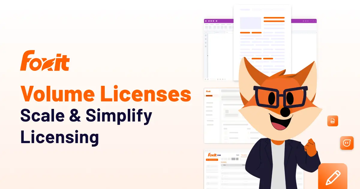 Foxit Volume Licensing: Bulk PDF Editor & eSign Savings | Foxit