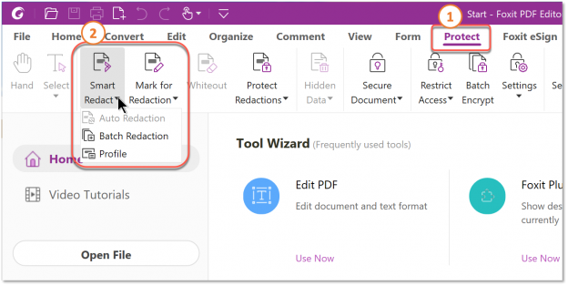 How To Use Foxit Smart Redact
