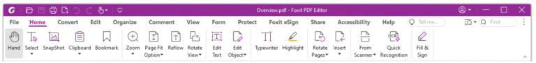 View Features on Foxit PDF Editor Ribbon to Maximize Your PDF Editing ...