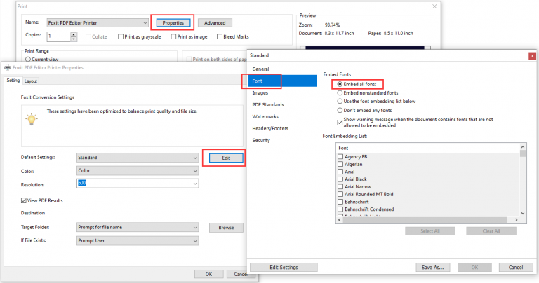 Control how fonts are handled in your PDFs | Foxit