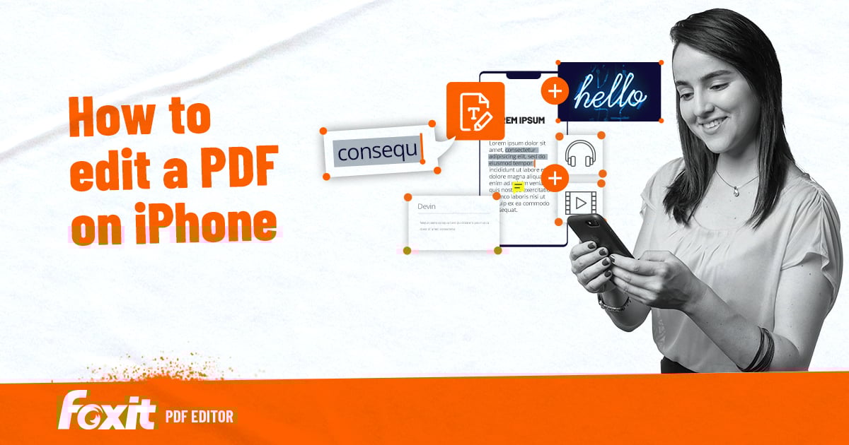 How to edit a PDF on iPhone | Foxit