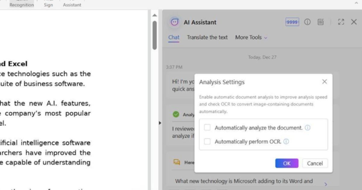AI Chat: New Update for Foxit PDF Editor