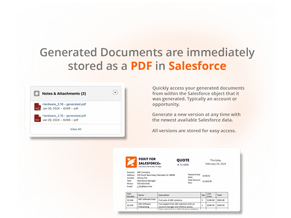 Foxit Esign For Salesforce® Create Send And Esign Within Salesforce®