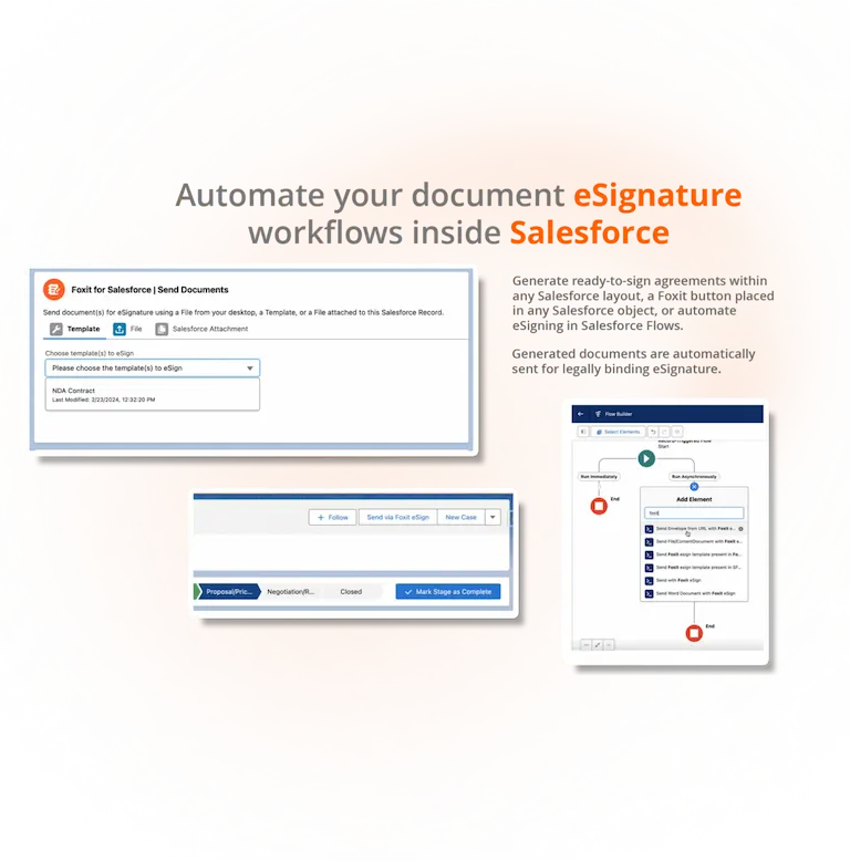 Foxit eSign for Salesforce®| Create, send, and eSign within Salesforce®
