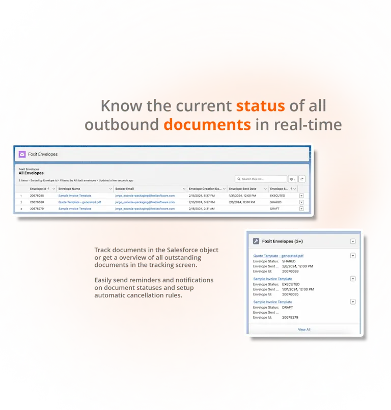 Foxit eSign for Salesforce®| Create, send, and eSign within Salesforce®