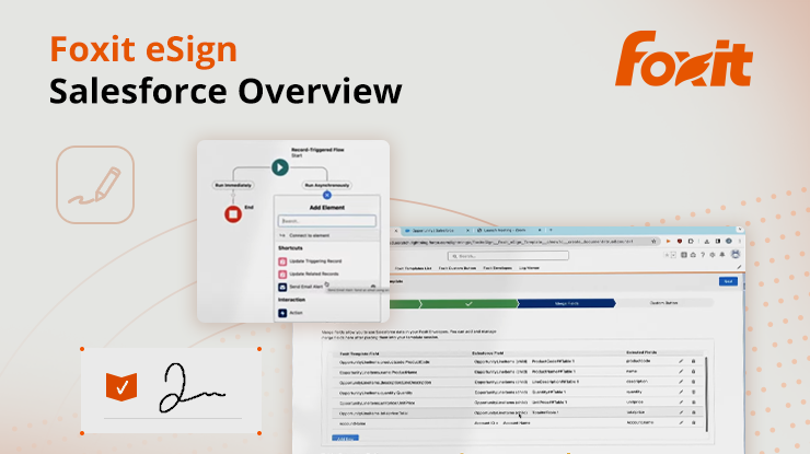 Foxit eSign for Salesforce®| Create, send, and eSign within Salesforce®